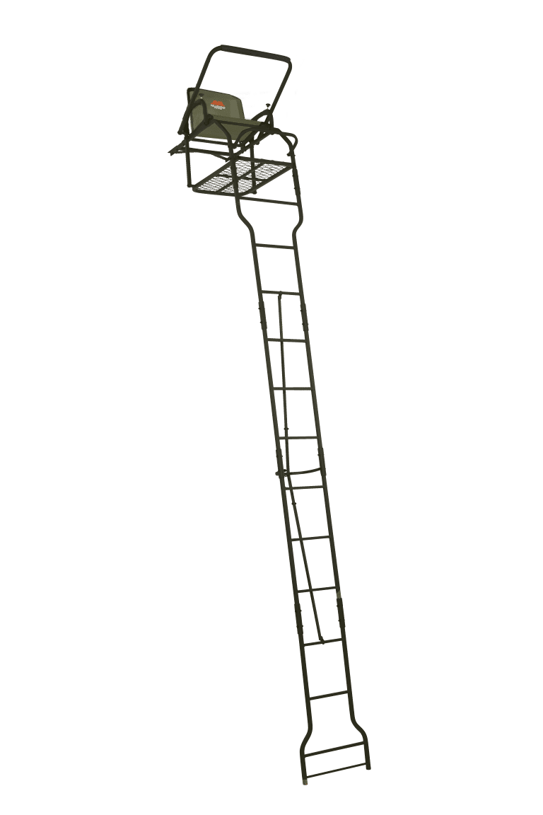 Millennium L_105_SL 18' Single Ladder Stand, padded adj. shooting rest ...